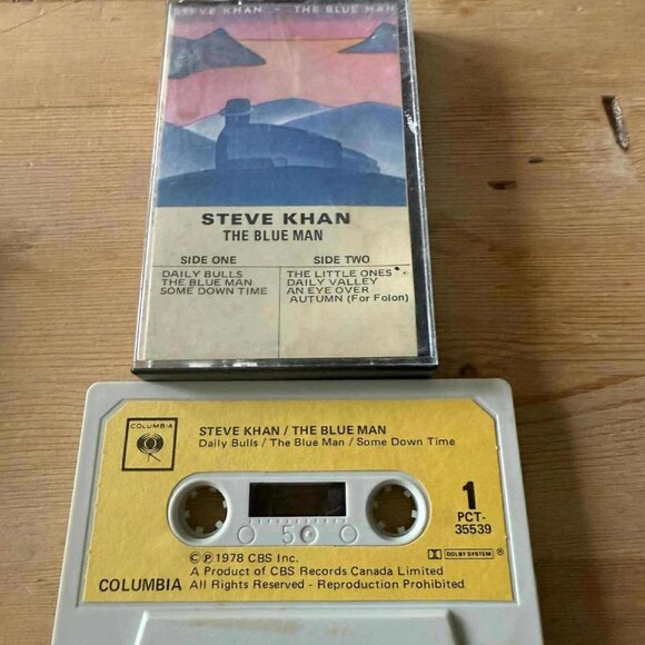 Media | Steve Khan The Blue Man Vintage Cassette Tapes C25 | Poshmark